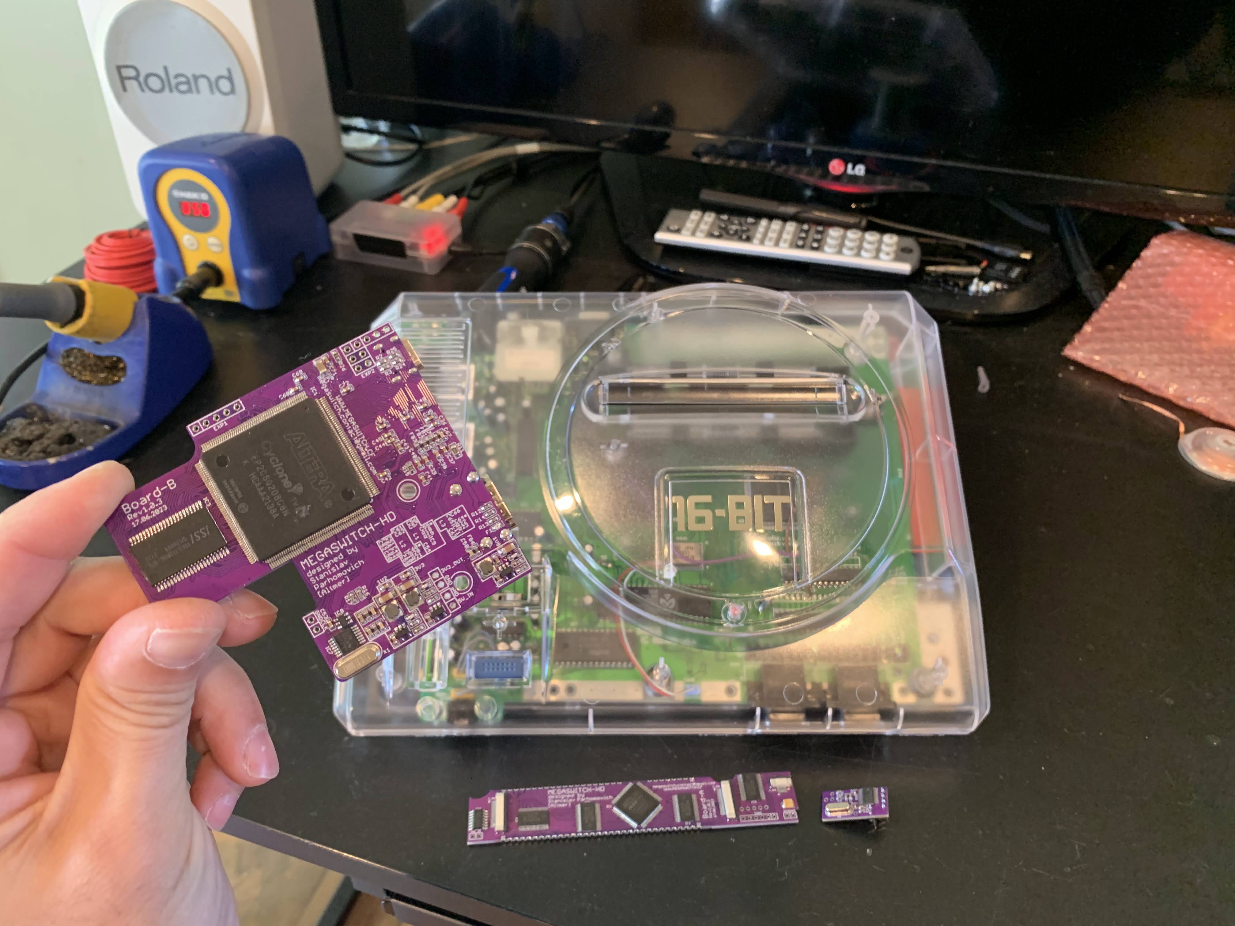Megaswitch HD Genesis/Mega Drive HDMI mod installation – 1upRestorations