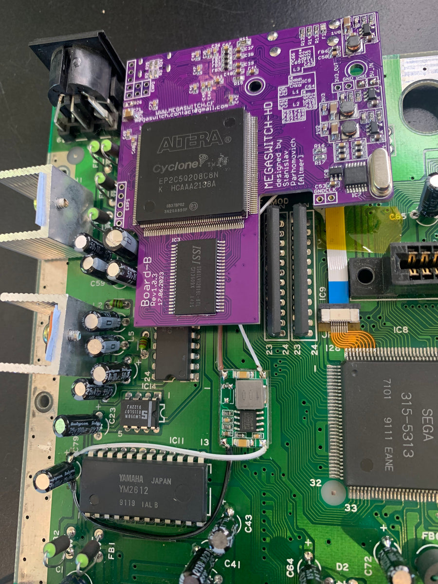 Megaswitch HD Genesis/Mega Drive HDMI mod installation – 1upRestorations