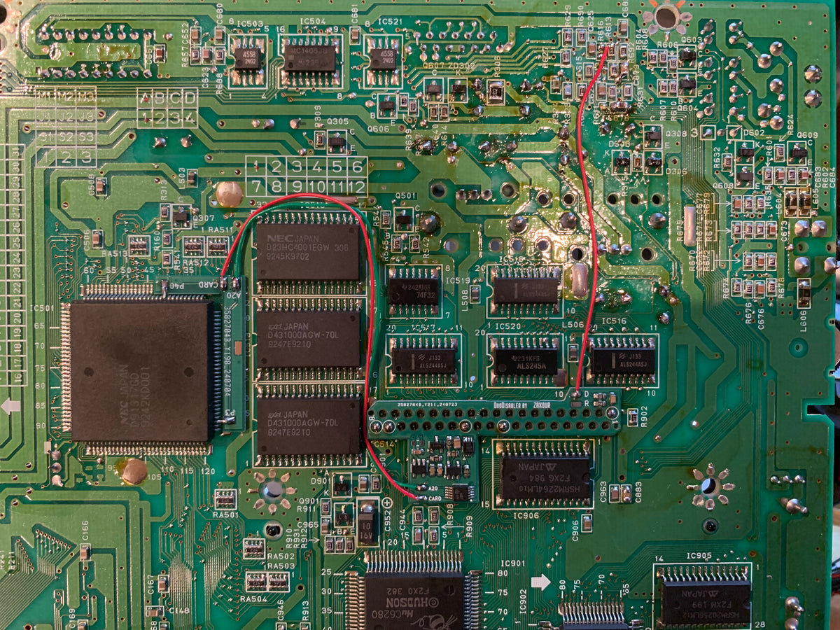 Turbo Duo/PC Engine Duo/R/RX Duo Disabler install – 1upRestorations